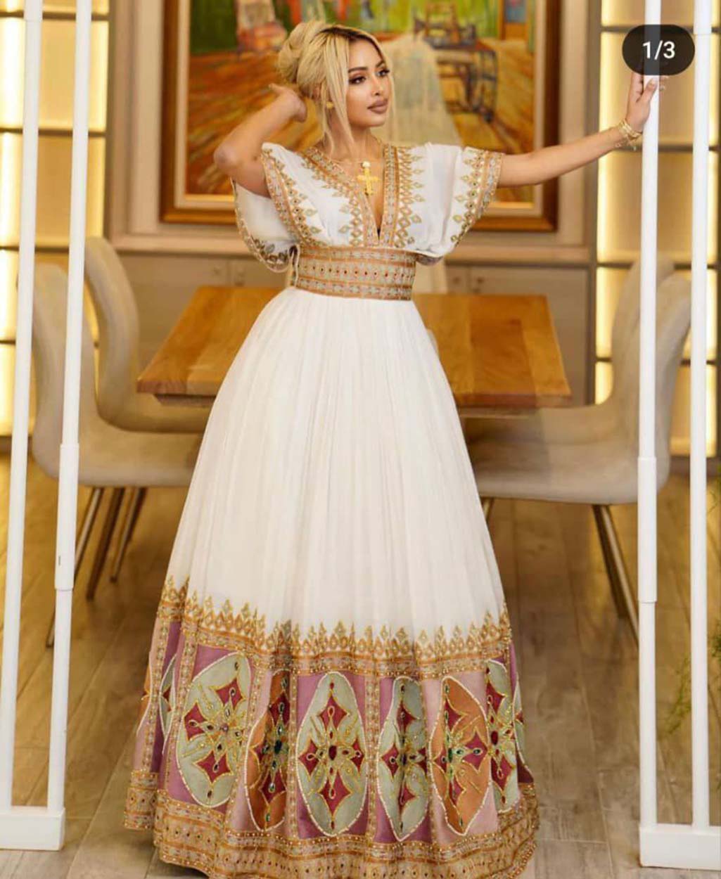 Aman Ethiopian Traditional Habesha Dress | Aman Design