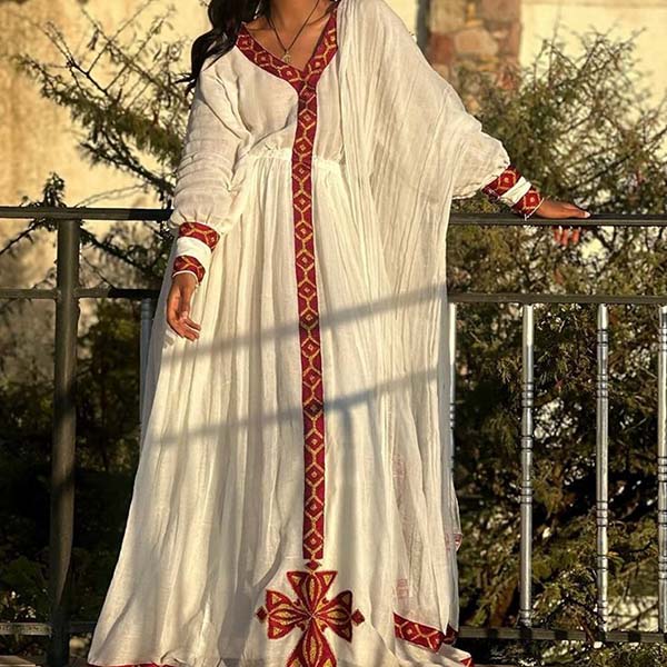 Simple Ethiopian Habesha Kemis | Aman Design